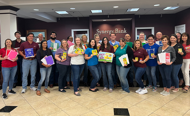 PACK THE BUS | Synergy Bank | Houma, LA - Thibodaux, LA